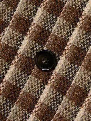 Acne Studios Checked Tweed Tailored Coat