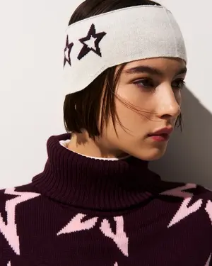 Perfect Moment Star Merino Wool Headband - White