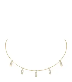 Messika Move Uno Diamond Pavé Necklace - Gold