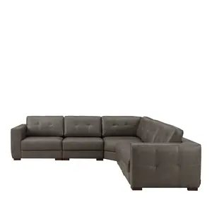 CHATEAU D'AX Velutto 5 Piece Sectional - Mid Tone Gray