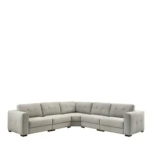 CHATEAU D'AX Velutto 5 Piece Sectional - Stone