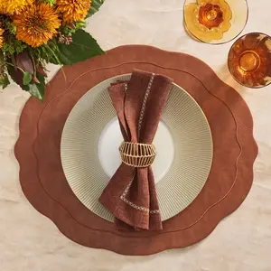 KIM SEYBERT Tailored Placemat - Brown
