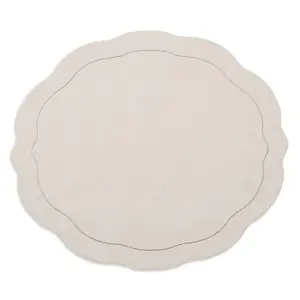 KIM SEYBERT Tailored Placemat Ivory