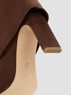 Staud Wally 90mm Suede Foldover Boots