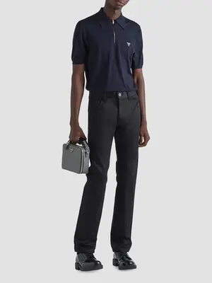 Prada Five-pocket Stretch Drill Jeans