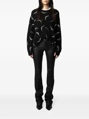 Zadig&Voltaire Markus Strass Wings Jumper - Black