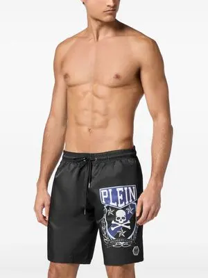 Philipp Plein Skull & Bones Swim Shorts