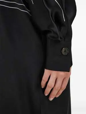 FERRAGAMO Spirit Print Satin Dress
