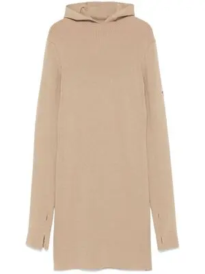 Fendi Hooded Mini Dress - Neutrals
