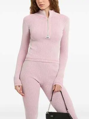 Gcds Ribbed Knit Cropped Sweater