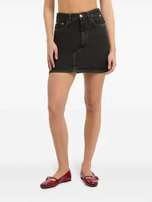 Gcds Denim Mini Skirt