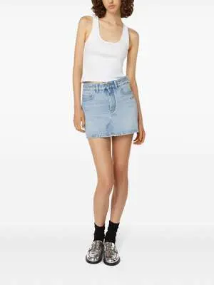 Gcds Denim Mini Skirt - Blue