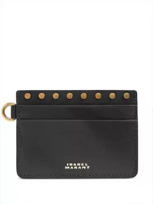 Isabel Marant Étoile Oskan Leather Card Holder Black