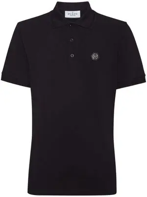 Philipp Plein Logo-patch Cotton Polo Shirt
