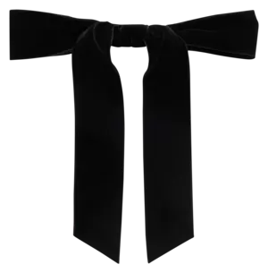 JENNIFER BEHR Adley Velvet Bow Hair Clip - Black