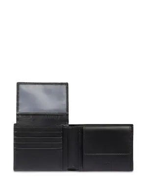 LANCEL 8cc Bi-fold Leather Wallet - Black