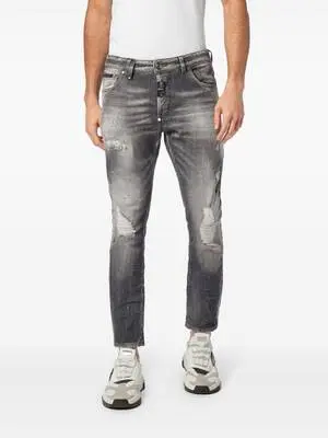 Philipp Plein Distressed Cropped Jeans