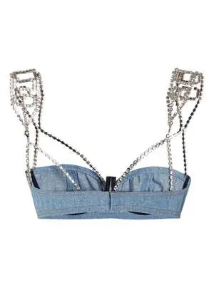 Gcds Chocker Denim Bra