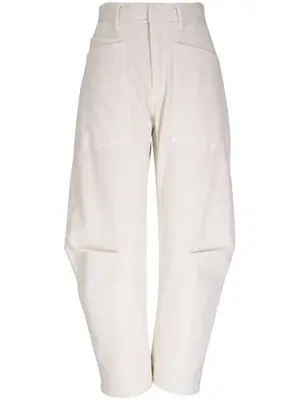 NILI LOTAN Dart-detailing Trousers - Neutrals