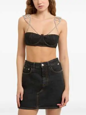 Gcds Chocker Denim Bra