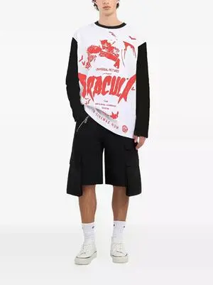 Gcds Dracula-print Long Sleeve T-shirt