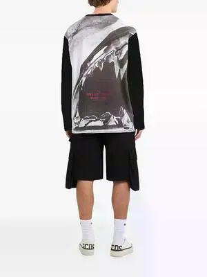 Gcds Dracula-print Long Sleeve T-shirt