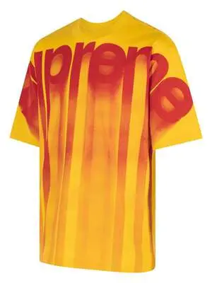 Supreme Bleed Logo-Print T-Shirt - Yellow | Editorialist