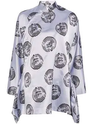 Comme Des Garçons Embroidered Dress - Grey