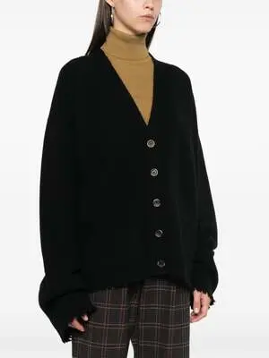 UMA WANG Cashmere Knit Cardigan - Black