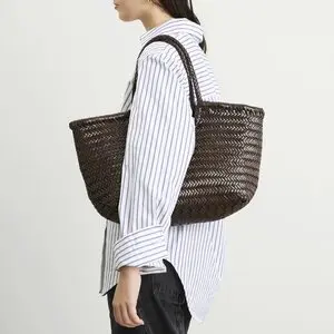 Dragon Diffusion Nantucket Basket Bag - Dark Brown
