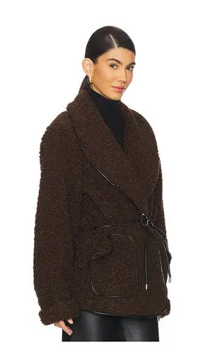 Simkhai Kimia Sherpa Jacket - Raven