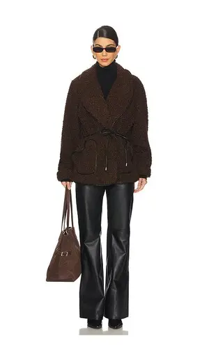 Simkhai Kimia Sherpa Jacket - Raven
