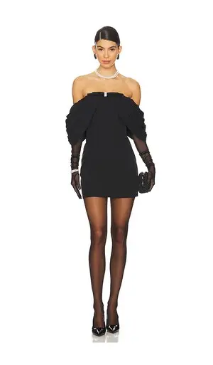 NANA JACQUELINE Kate Bow Mini Dress
