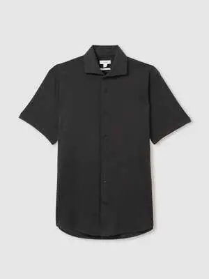 REISS Robbie Modal-blend Shirt - Black