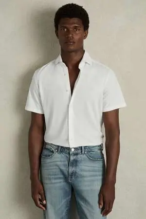 REISS Robbie Modal-blend Shirt White