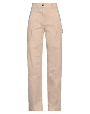 Palm Angels High-waisted Straight Leg Trousers - Beige
