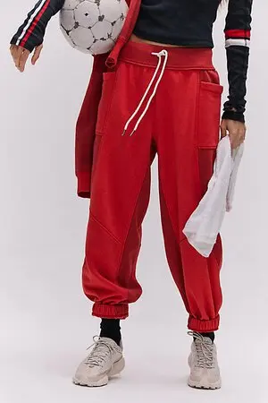 Free People Making It Joggers - Victory Red