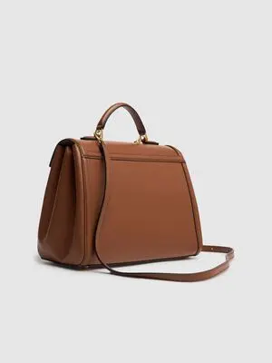 DEMELLIER Midi Paris Smooth Leather Top Handle Bag