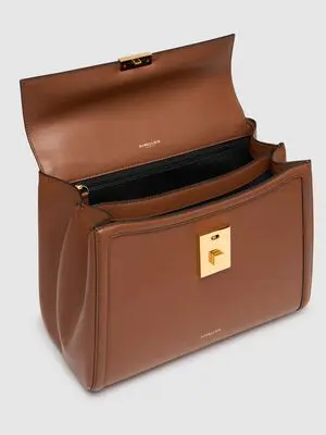 DEMELLIER Midi Paris Smooth Leather Top Handle Bag