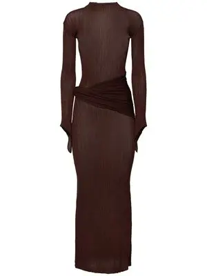AYA MUSE AYA MUSE Steren Knitted Maxi Dress - Brown