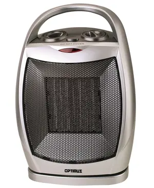 OPTIMUS H-7247 Portable Oscillating Ceramic Heater With Thermostat - Grey