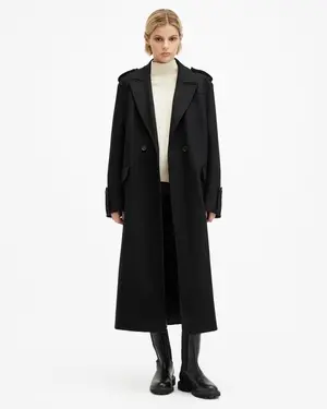 ALLSAINTS Augusta Cashmere Wool Blend Coat