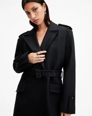 ALLSAINTS Augusta Cashmere Wool Blend Coat