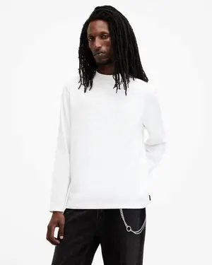 ALLSAINTS Nero Long Sleeve T-shirt Chalk White