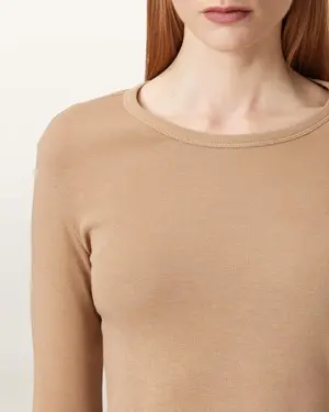 ALLSAINTS Stevie Slim-fit Long-sleeve T-shirt - Brown