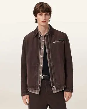 ALLSAINTS Rothwell Cotton Jacket - Brown