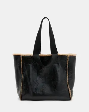ALLSAINTS Izzy Reversible Shearling Tote Bag
