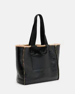 ALLSAINTS Izzy Reversible Shearling Tote Bag
