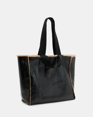 ALLSAINTS Izzy Reversible Shearling Tote Bag