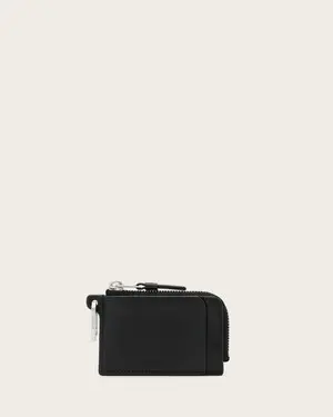 ALLSAINTS Remy Leather Wallet Black/silver